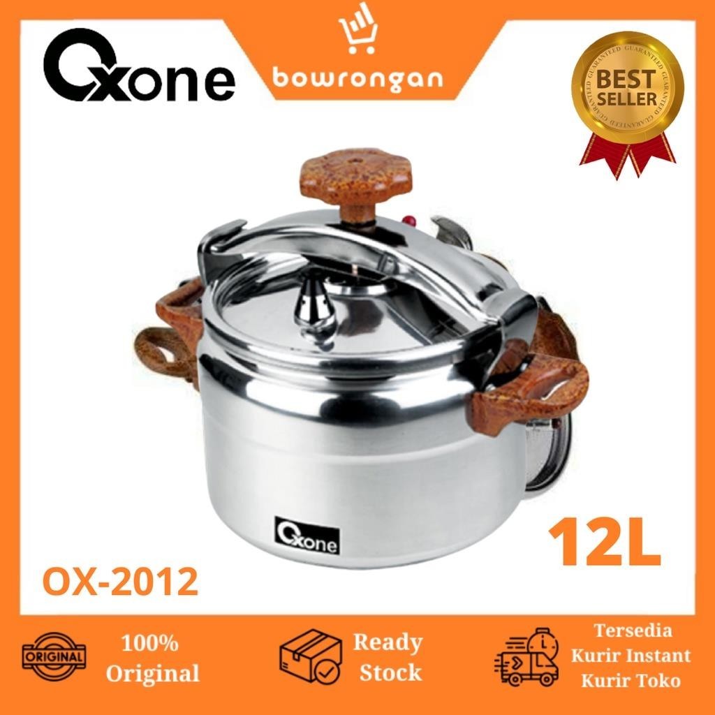 Jual Oxone Panci Presto Alumunium 12 Liter Pressure Cooker OX-2012 | Shopee Indonesia