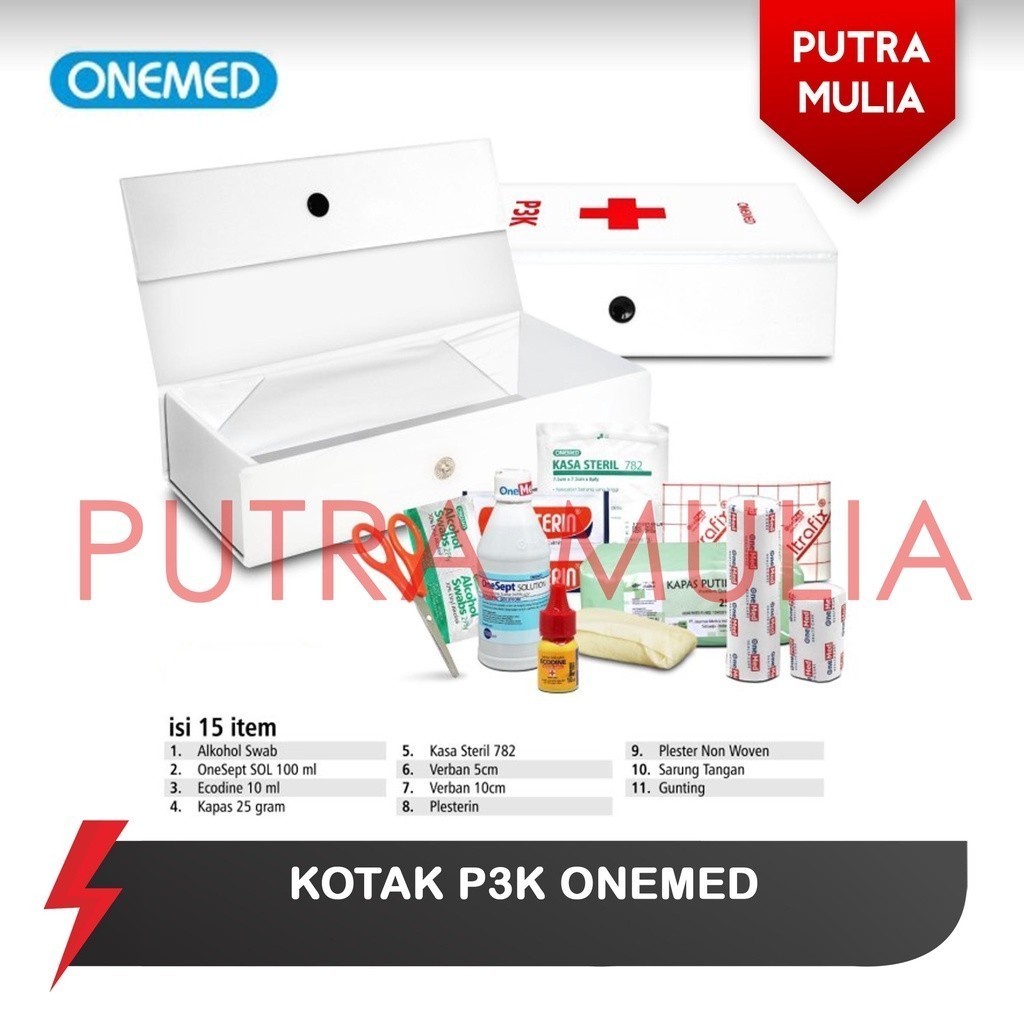 Jual Kotak P3K + isi OneMed | Shopee Indonesia