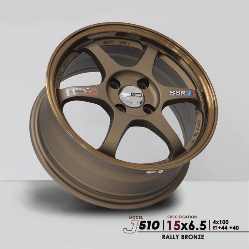 Jual velg ssr type c ring 15 lebar 6.5 et44/40 bronze | Shopee Indonesia
