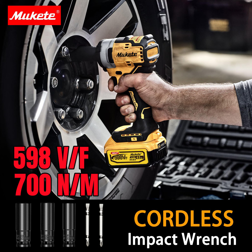 Jual GN74RV Mukete impact impact wrench impact baterai Cordless Impact ...