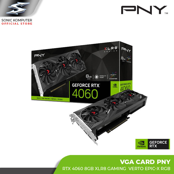 Jual VGA Card PNY GeForce RTX 4060 8GB XLR8 Gaming VERTO EPIC-X RGB ...