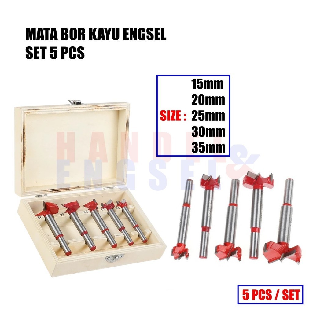 Jual Mata Bor Kayu Forstner Bit Set Hole Saw Mata bor kayu 15mm 20mm 25mm 30mm 35mm | Shopee ...