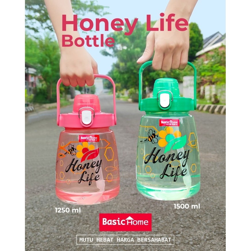 Jual MICTON Lion Star Basic Home BNN-10 BNN-11 Honey Life Bottle 1500ml Botol Minum Anak Lucu ...