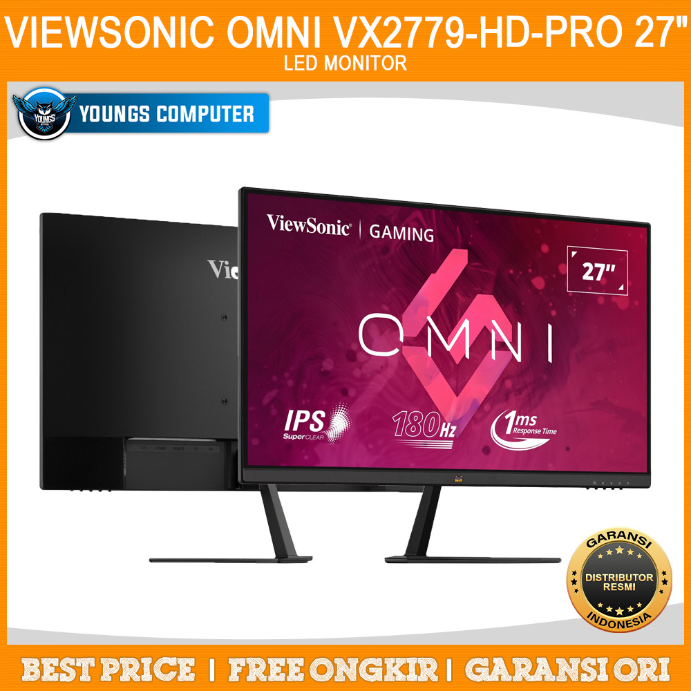 Jual LED VIEWSONIC OMNI VX2779-HD-PRO 27" IPS 180Hz 1ms FHD Gaming Monitor | Shopee Indonesia