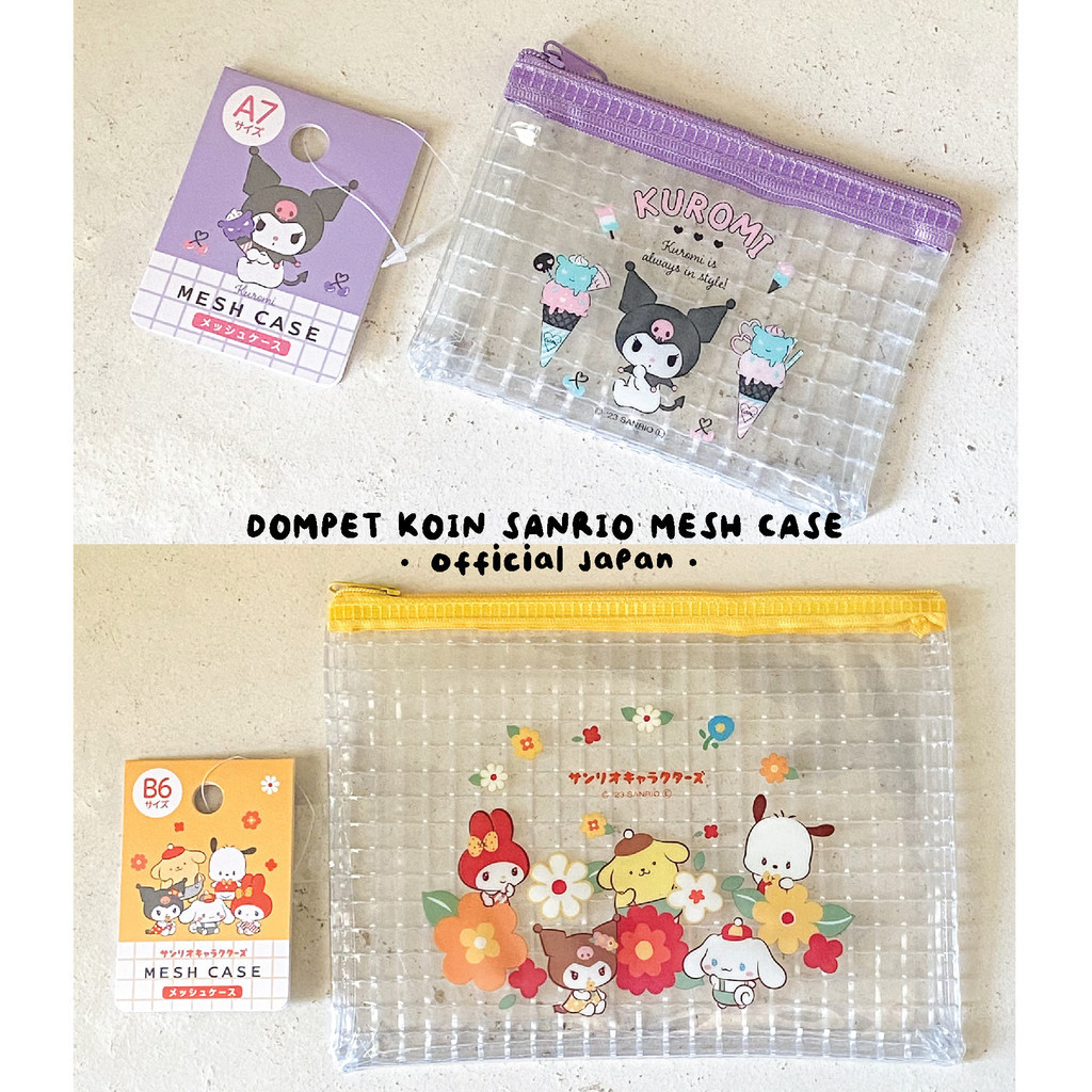Jual Original Japan Dompet Koin Sanrio Mesh Case Official Kuromi ...