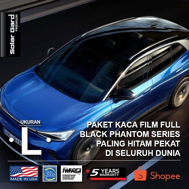 Jual Kaca Film SOLAR GARD Premium Black Phantom Series Large Car-Full ...