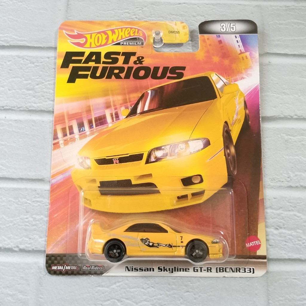 Jual Hot Wheels Premium FAST AND FURIOUS NISSAN SKYLINE GT-R [R33 ...