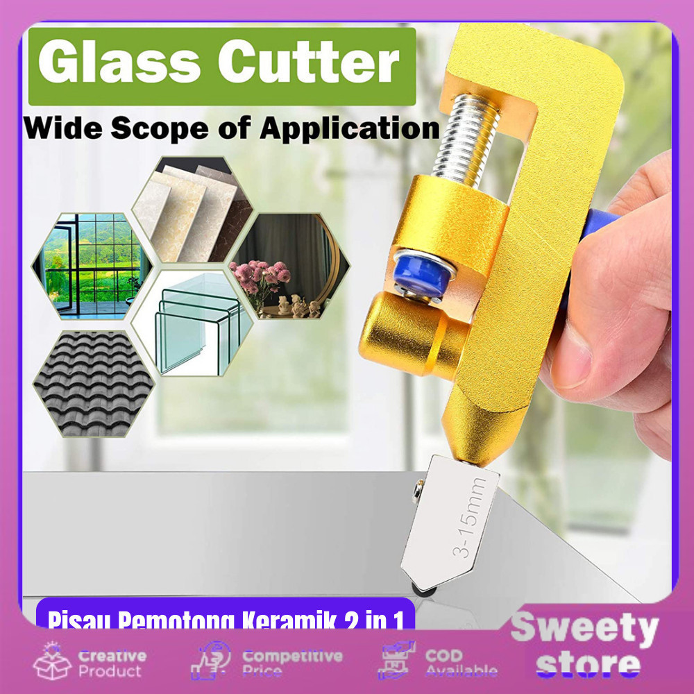 Jual Sweety Store Indonesia-Pisau Pemotong Keramik Kaca 2 in 1 Ceramic ...
