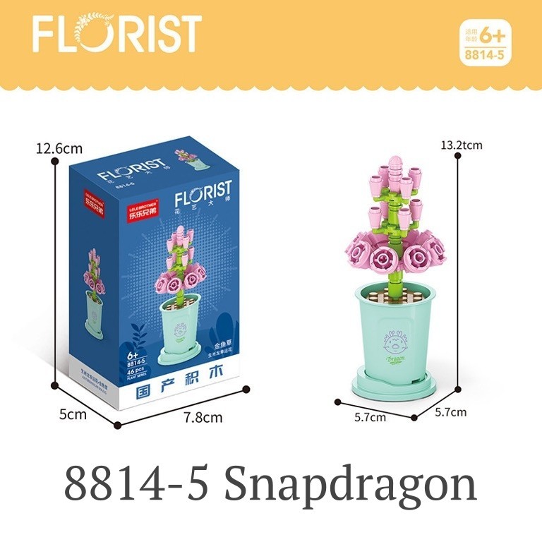 Jual Mainan Edukasi DIY Florist Tanaman Pot Balok Susun Pot Bunga ...