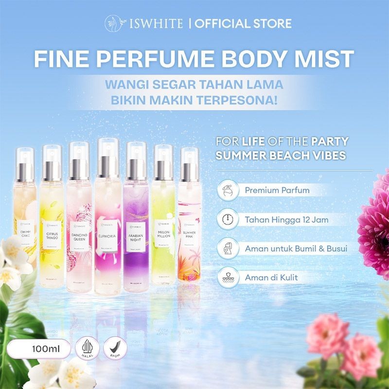 Jual ISWHITE Perfume Body Mist - Oh My Cake | 100 ml | Shopee Indonesia