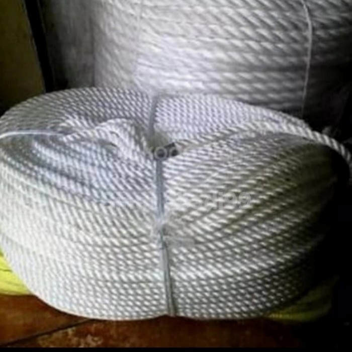 Jual 1 Roll Tali Tambang UKuran 14mm -+220 Meter Nylon Putih Besar ...