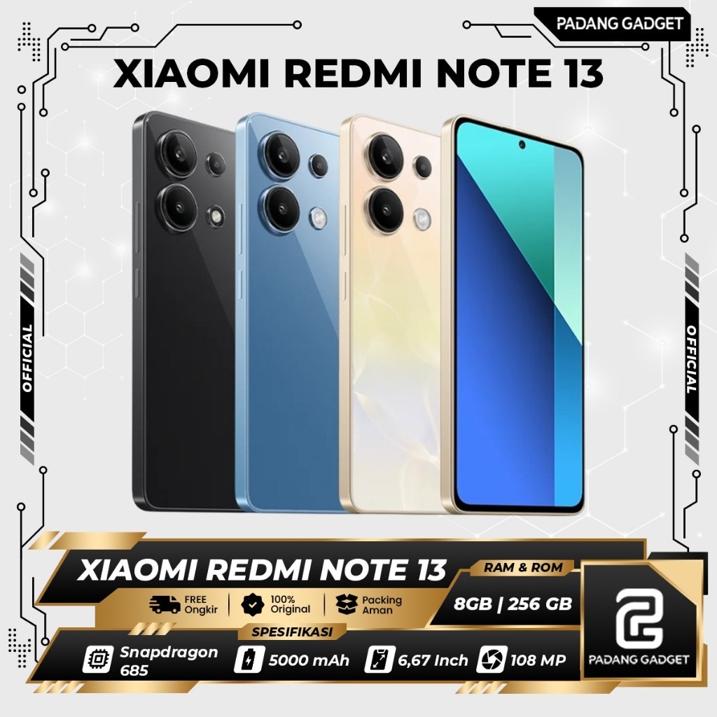 Jual Xiaomi Redmi Note 13 Ram 8/256 GB Original Extended RAM Smartphone ...