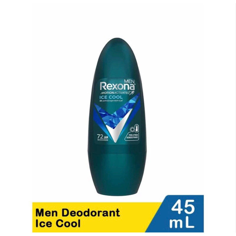 Jual Rexona Men Deodorant Roll On Deodorant Pria Ice Cool 45Ml | Shopee ...