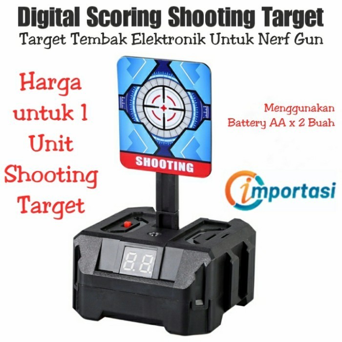 Jual 1 Pcs Digital Scoring Target Shooting Electronic Tembakan Nerf Gun ...