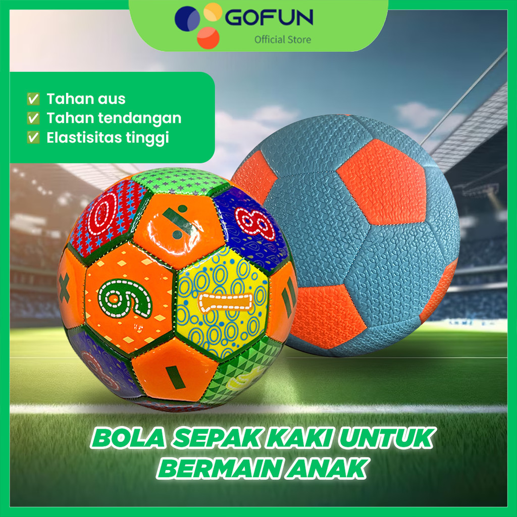 Jual Bola Mainan Anak Size 2 Motif Angka - Bola Sepak Anak Jahit No 2 ...