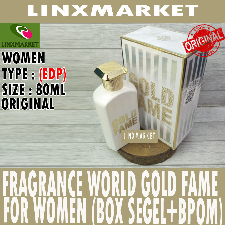 Jual FW FRAGRANCE WORLD GOLD FAME FOR WOMEN EDP 80ML (BOX SEGEL+BPOM ...