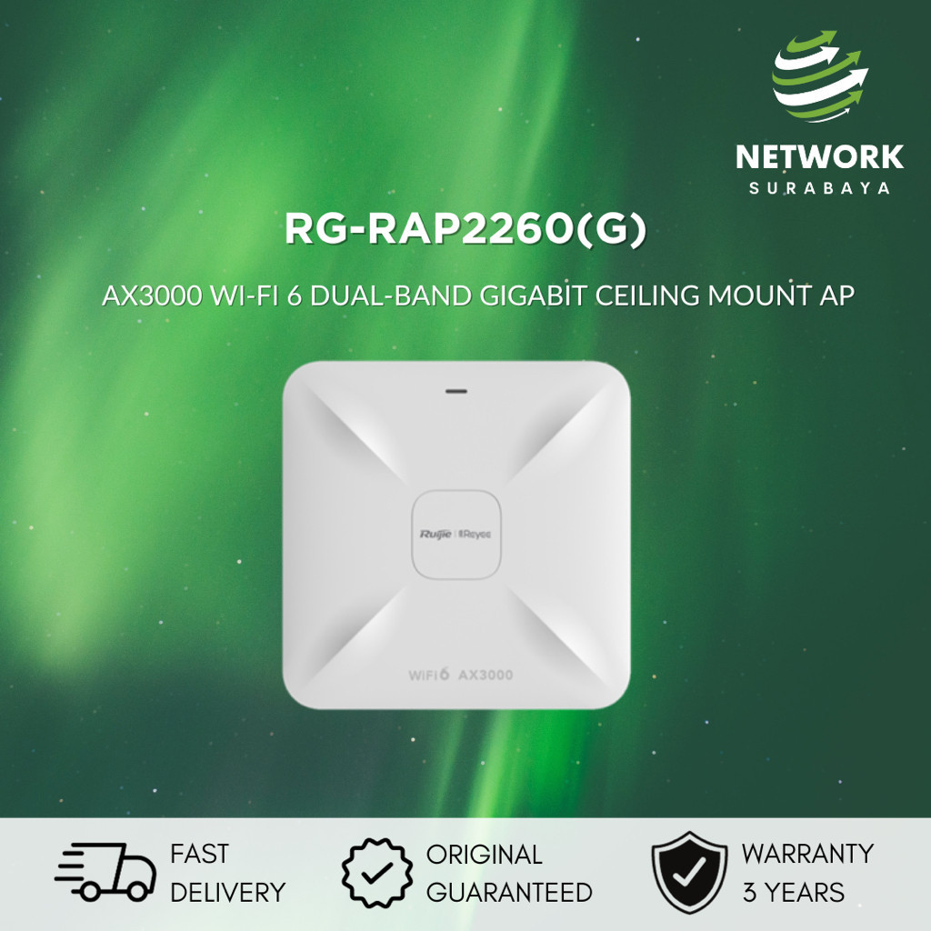 Jual RUIJIE REYEE RG-RAP2260(G) Wi-Fi6 AX1800 CEILING ACCESS POINT ...