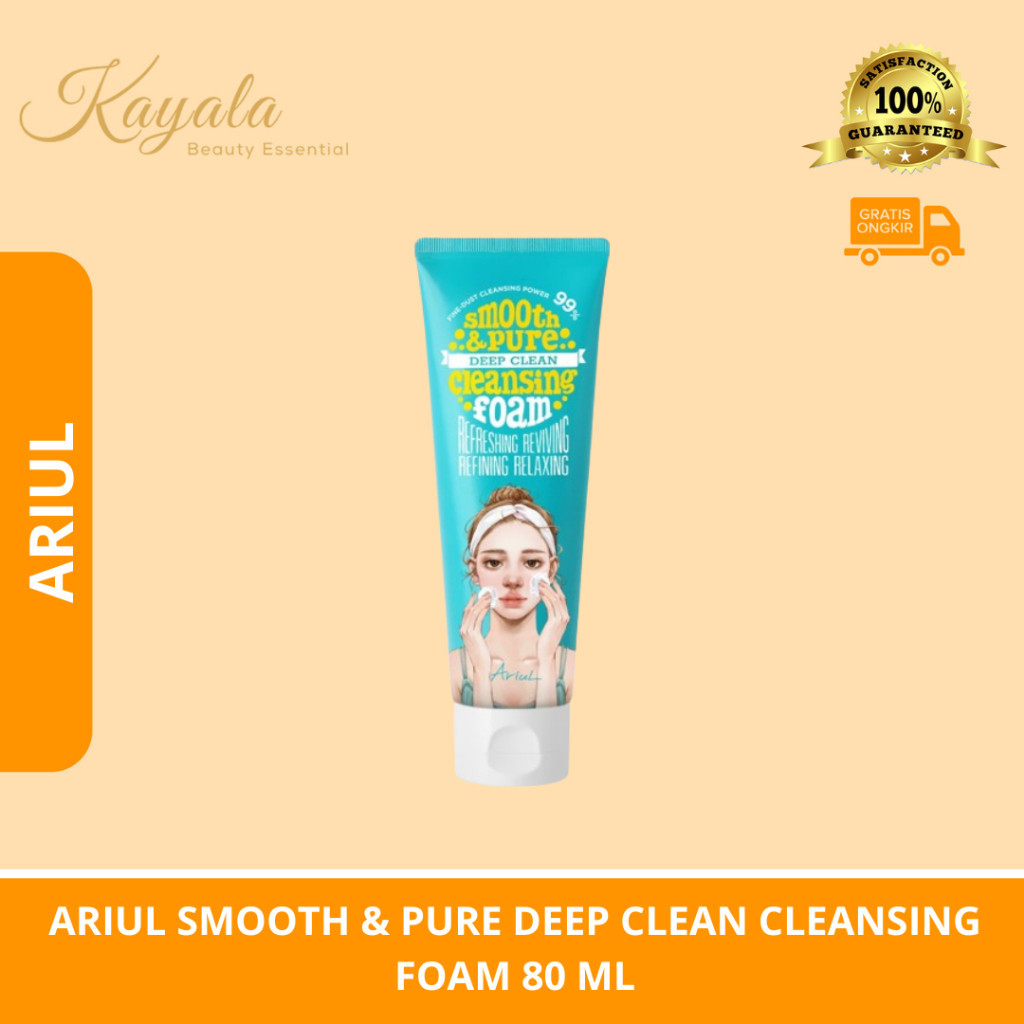 Jual ARIUL SMOOTH & PURE DEEP CLEAN CLEANSING FOAM 80 ML | Shopee Indonesia