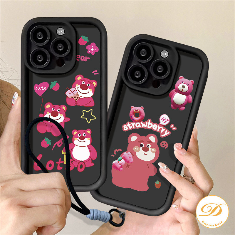 Jual Casing Lanyard Hitam Lembut Beruang Lotso Kartun Lucu Kompatibel ...
