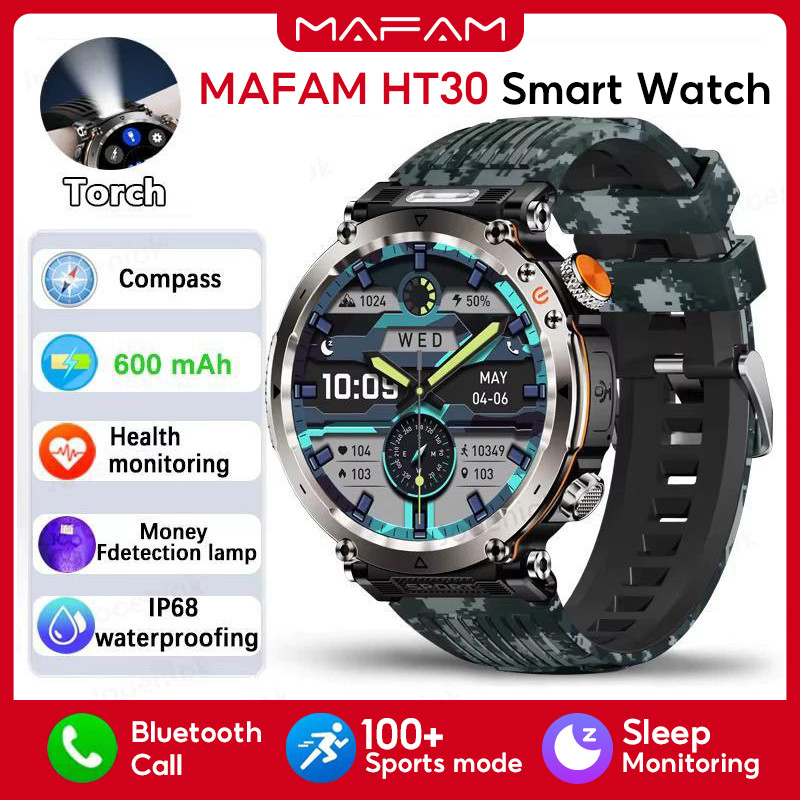 Jual MAFAM Jam Tangan Cerdas HT30 - Layar 1.7 Inci Bulat, Hubungan Panggilan Bluetooth ...