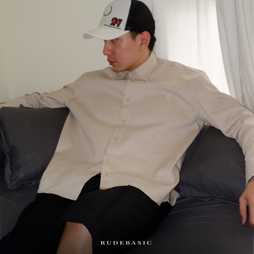 Jual RUDEBASIC - Sergio Monogram Overshirt | Unisex | Shopee Indonesia