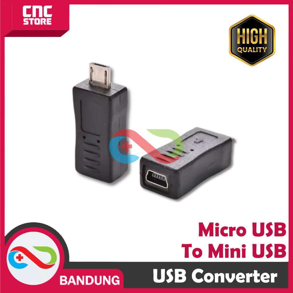 Jual CONVERTER MICRO USB TO MINI USB ADAPTER HP ARDUINO ESP STM32 ...