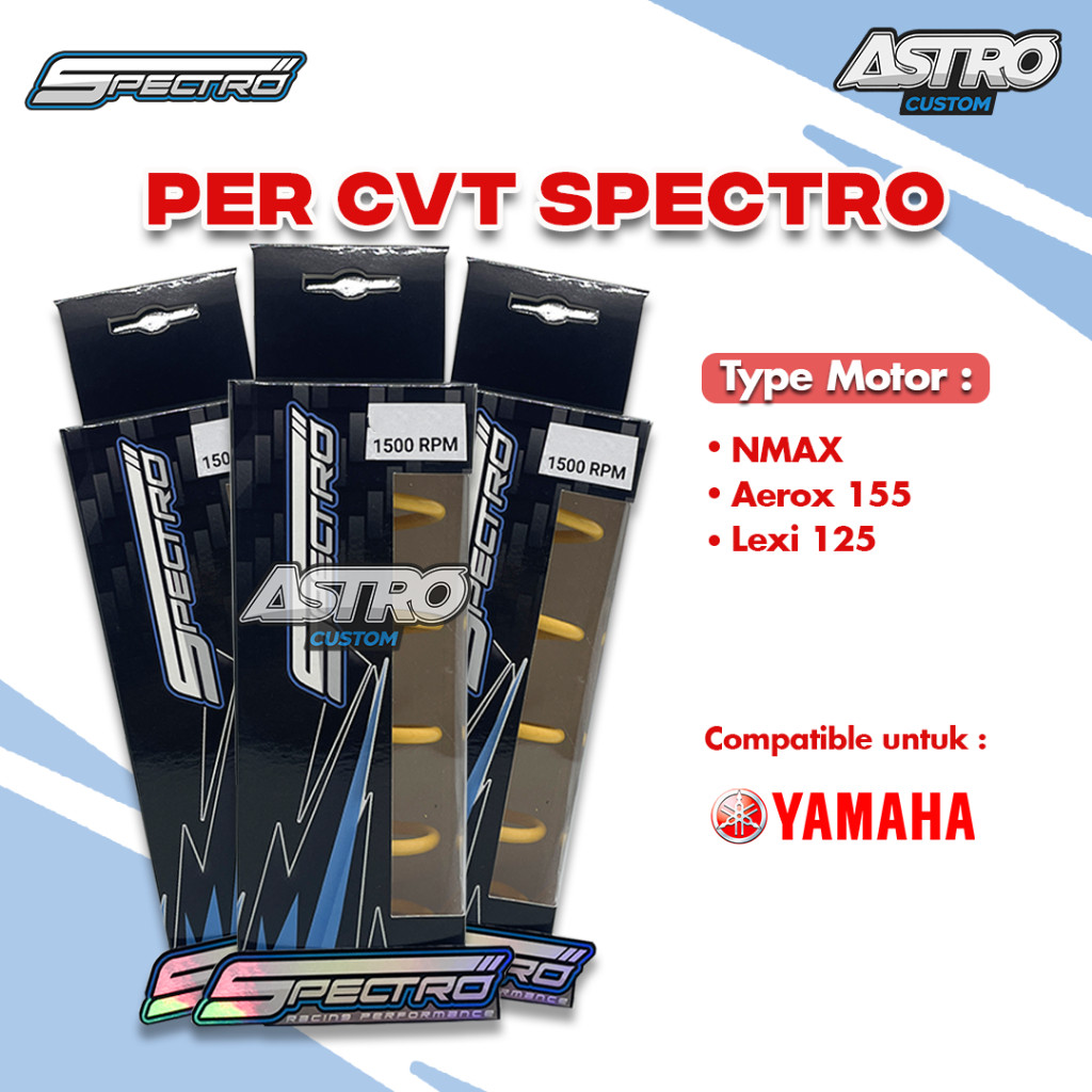 Jual Per CVT 1500 RPM Nmax 155 Lexi 125 Aerox 155 Spectro Racing ...