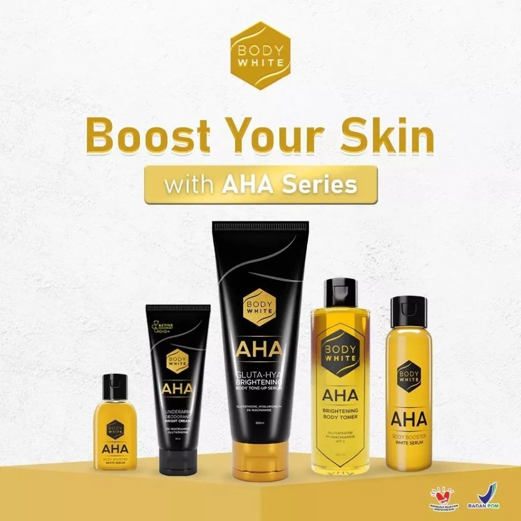 Jual BODY WHITE AHA Series | Booster White Serum | Tone Up Serum ...