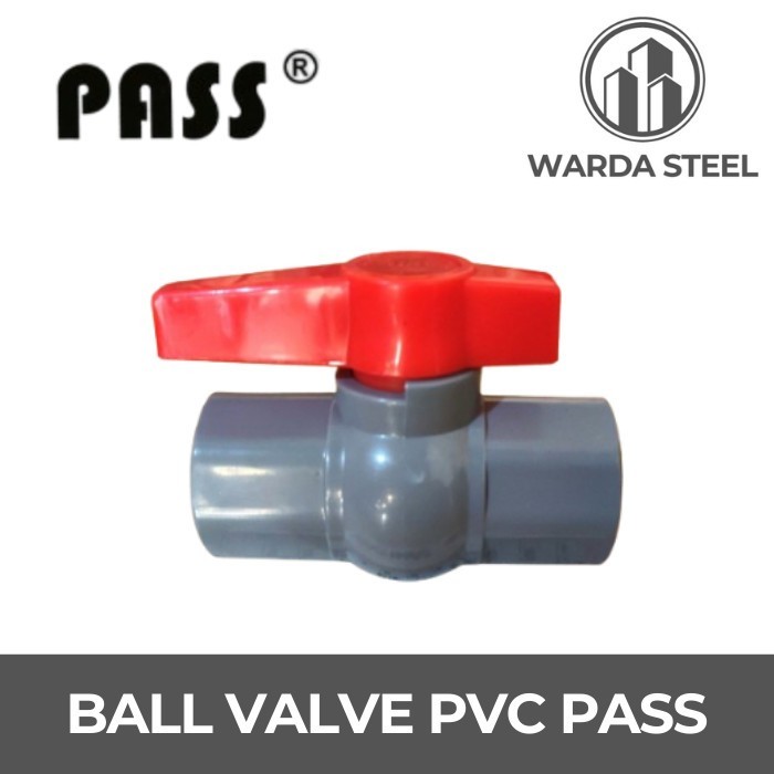 Jual Ball Valve 1/2" PASS Polos - Stop Kran Keran PVC Plastik 1/2 Inch | Shopee Indonesia