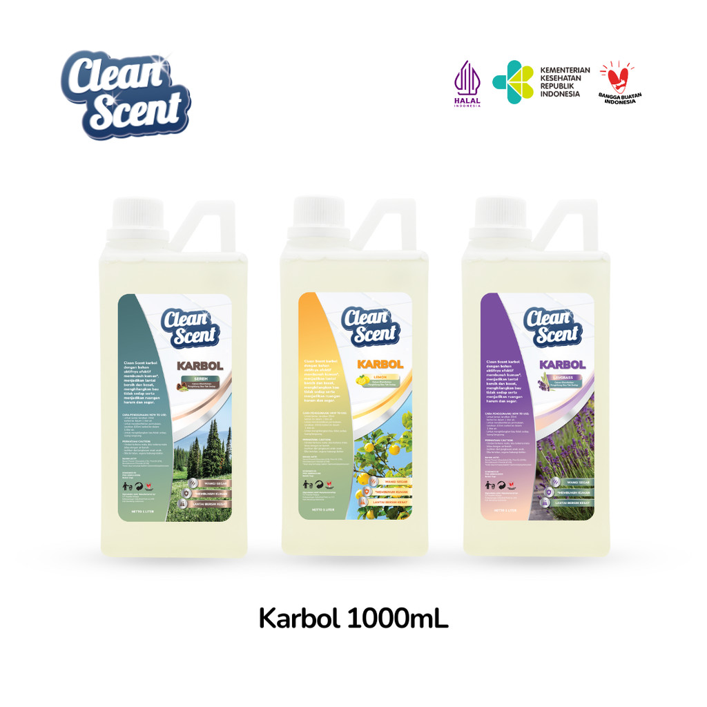Jual CleanScent Karbol | Karbol Jerigen 1 Liter | Shopee Indonesia