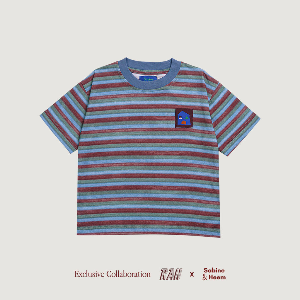 Jual RAN X SABINE AND HEEM - Line Pattern Tee - Kaos Anak | Shopee ...
