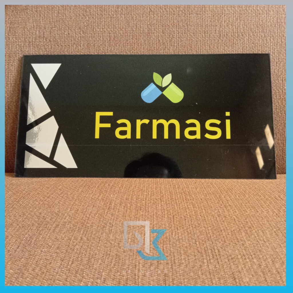 Jual Akrilik ruang farmasi, Akrilik nama ruang, Akrilik tempel, Akrilik ...