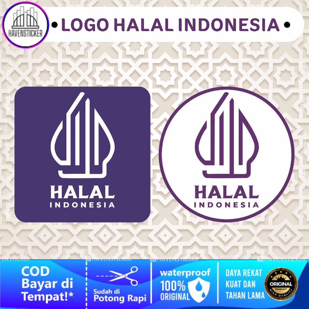 Jual Stiker Halal Indonesia - Label STIKER Halal Indonesia Original ...