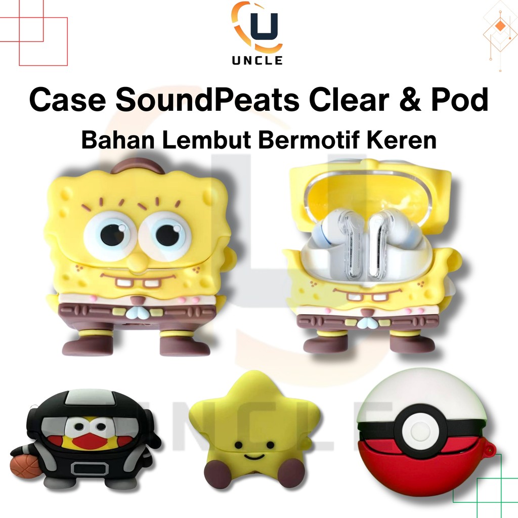 Jual [MODEL TERBARU] Case SoundPEATS Clear / SoundPEATS Clear Pod 3D ...