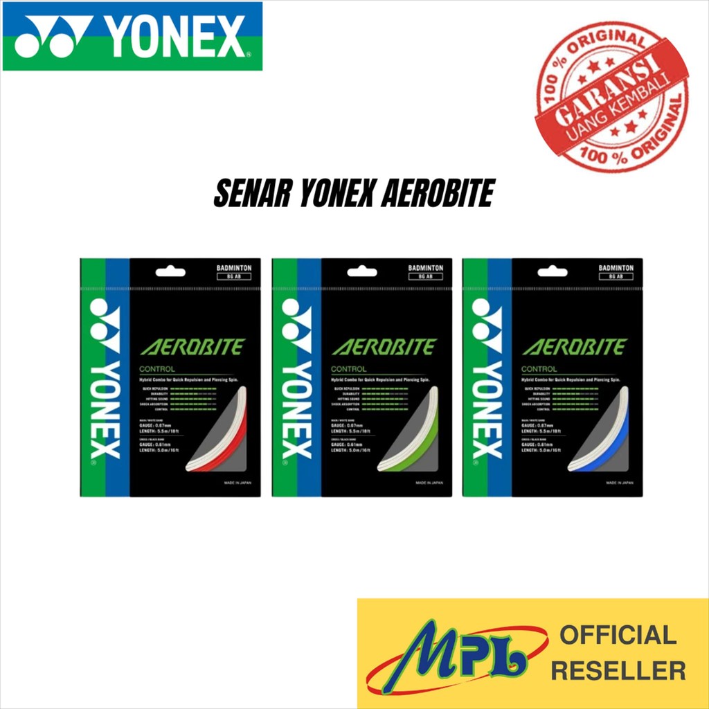 Jual SNAR/SENAR BADMINTON YONEX AEROBITE | Shopee Indonesia