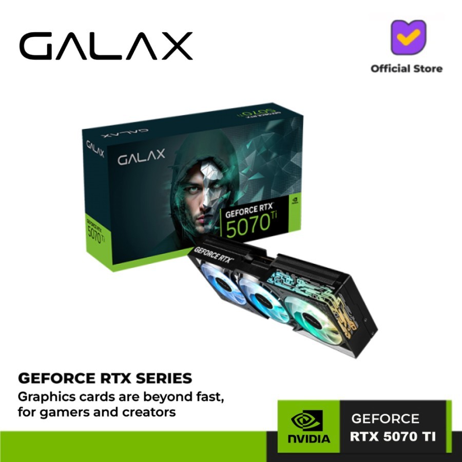 Jual VGA Card GALAX GeForce RTX 5070 Ti 1-Click OC 16GB GDDR7 256bit | Shopee Indonesia