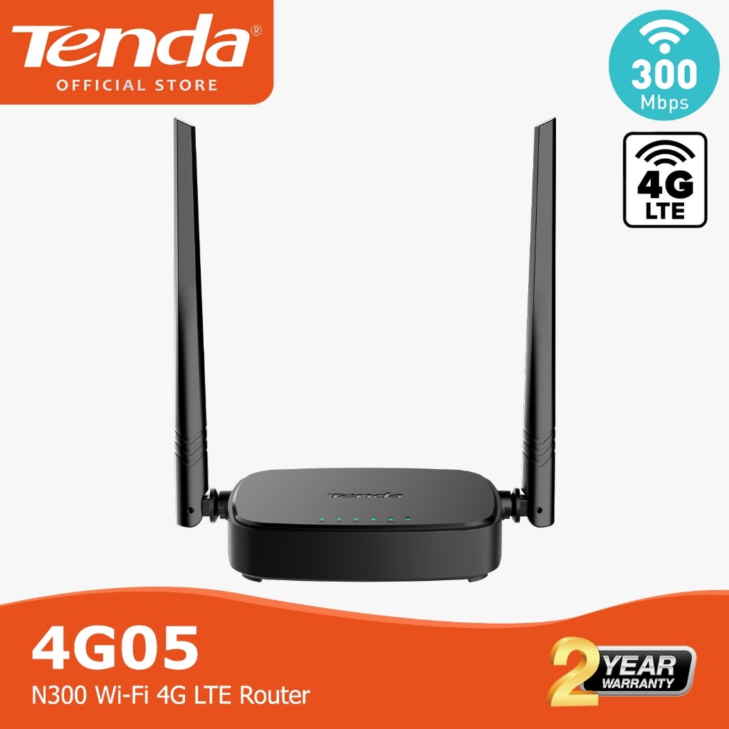 Jual Tenda 4G05 N300 Wi-Fi 4G LTE Router SIM Card | Shopee Indonesia
