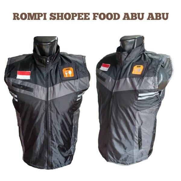 Jual Baru !! ROMPI SHOPEEFOOD ABU ABU SIRIP | Shopee Indonesia