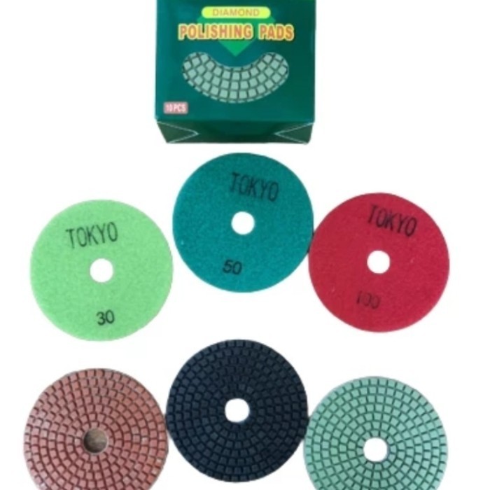 Jual diamond pad poles marmer 4" TOKYO mata poles granit batu poles ...