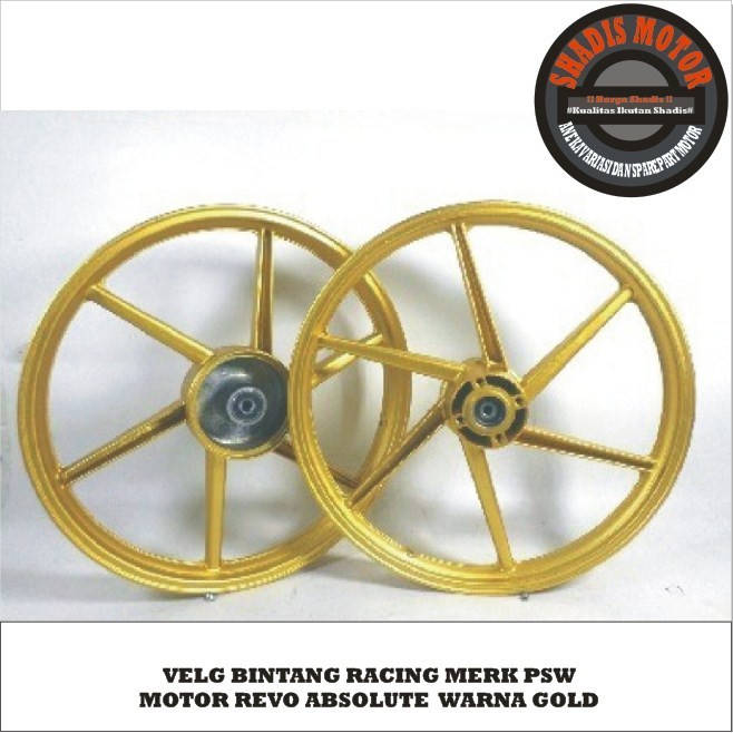 Jual Velg Bintang Motor Merk PSW Ukuran 140/160 Ring 17 Motor Smash ...