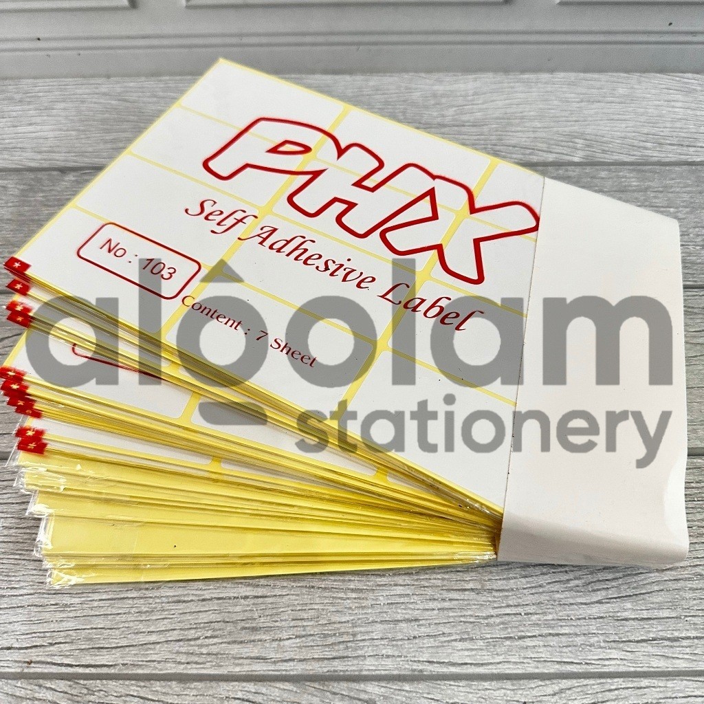 Jual SATU PACK ( 7 LEMBAR ) Sticker Label Undangan 103 Self Adhisive ...