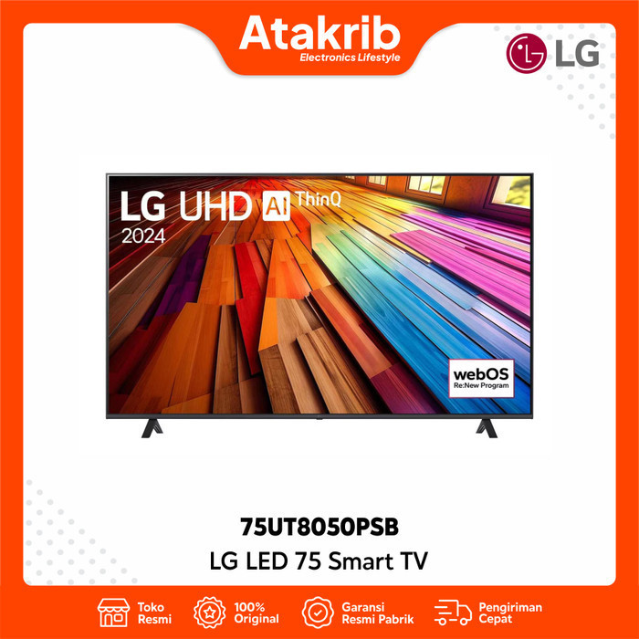 Jual LG LED 75 75UT8050PSB UT80 75UT80 4K UHD Smart TV | Shopee Indonesia