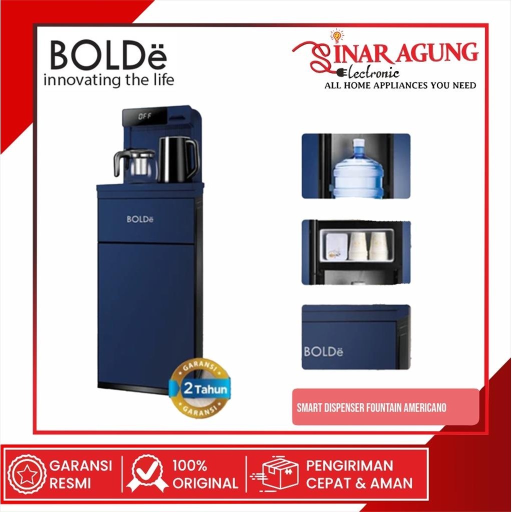 Jual [COD] BOLDE SMART DISPENSER FOUNTAIN AMERICANO ICE COOL (8 LITER ...