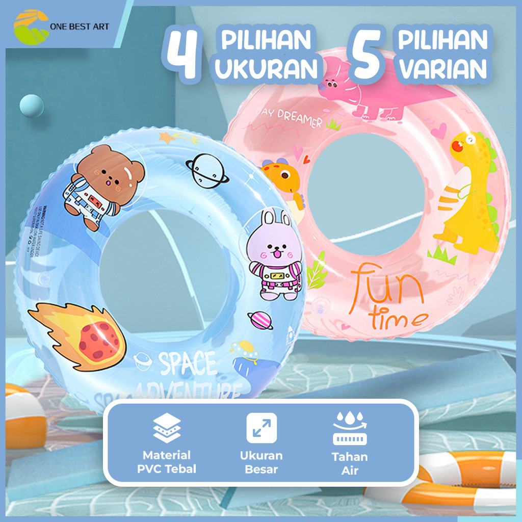 Jual One Best Art - Pelampung Ban Renang Motif Hewan Dan Buah Bahan PVC ...