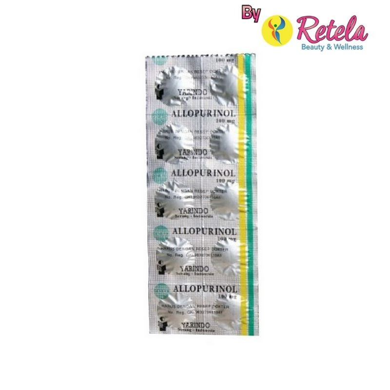 Jual ALLOPURINOL 100MG 1 STRIP 10 TABLET | Shopee Indonesia