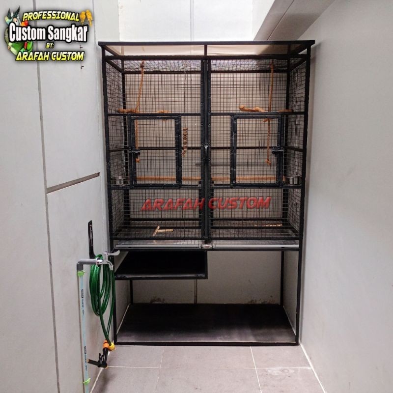 Jual Sangkar Kandang Burung Paruh Bengkok Premium Model Sekat Full Besi ...