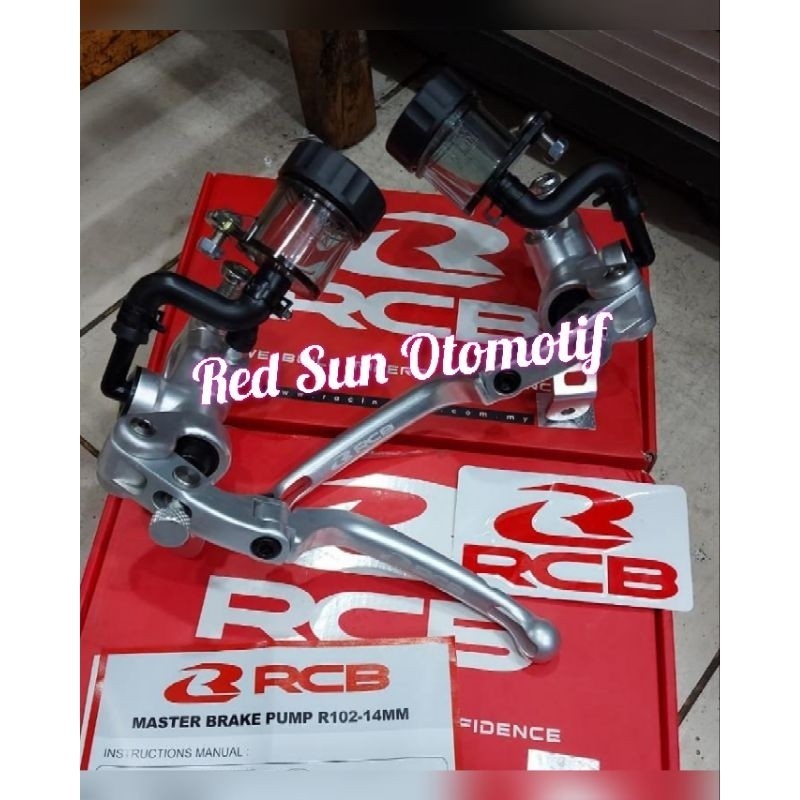 Jual Master Rem RCB S1 14 mm FULL SILVER Kanan Kiri Pcx Nmax Adv Xmax ...