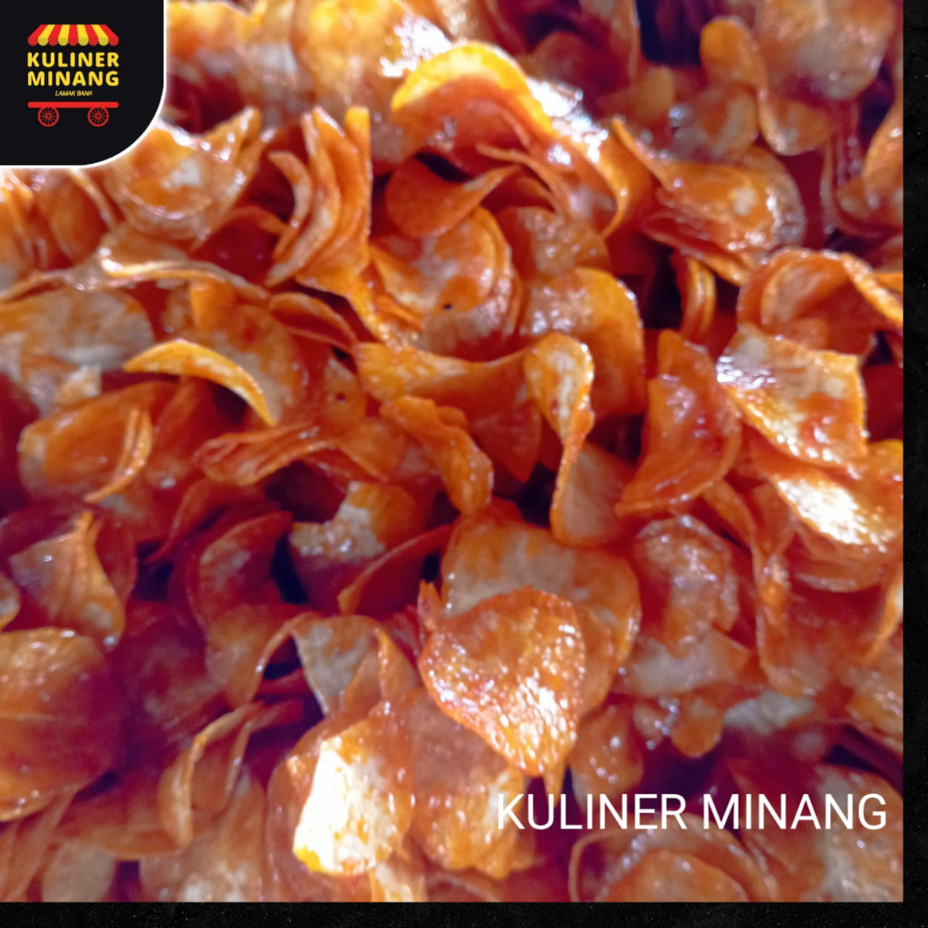 Jual Kerupuk ubi balado Pedas Cemilan Khas Kuliner Minang | Shopee ...
