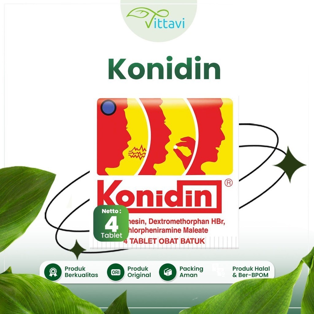 Jual Konidin Tablet Obat Batuk Strip isi 4 tablet | Shopee Indonesia