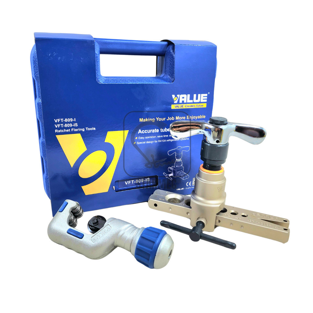 Jual Flaring Tool AC Value Pipa AC VFT-809-IS + VTC-32 for R410A/R32 | Shopee Indonesia